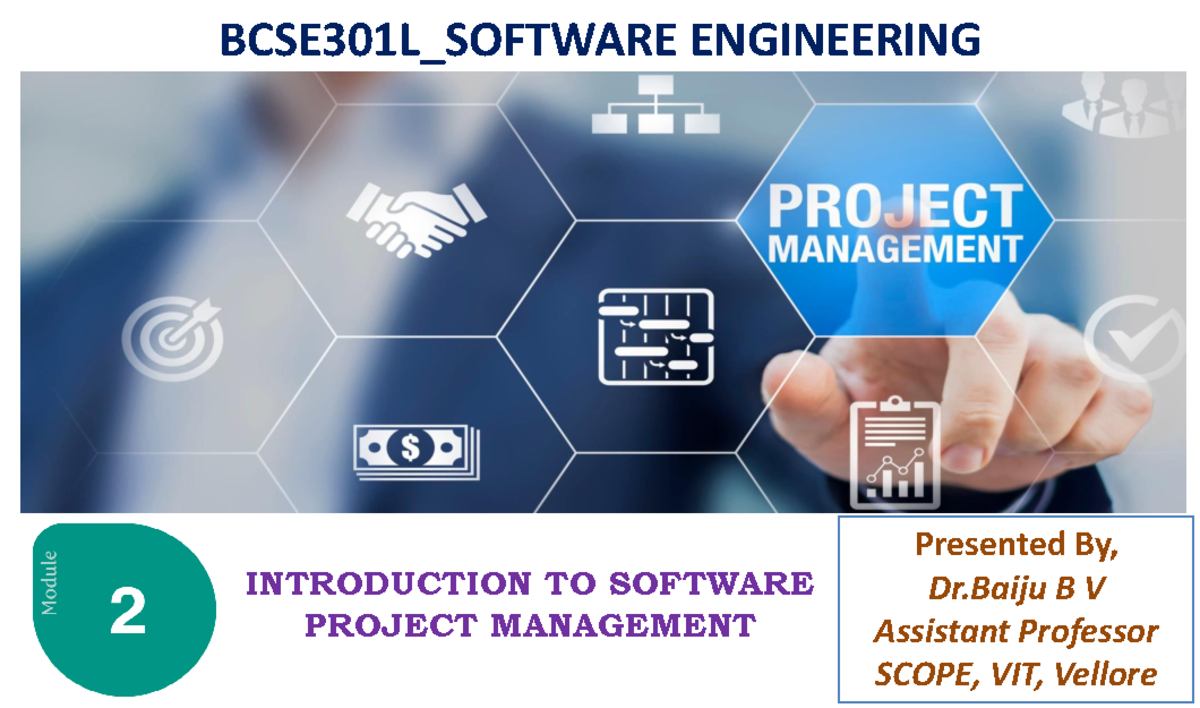 BCSE301L: Introduction to Software Project Management Planning Guide ...