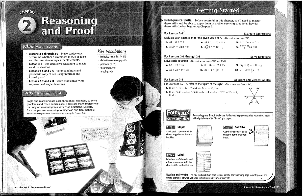 Chapter 2: Reasoning and Proof - Essential Skills and Concepts - Studocu