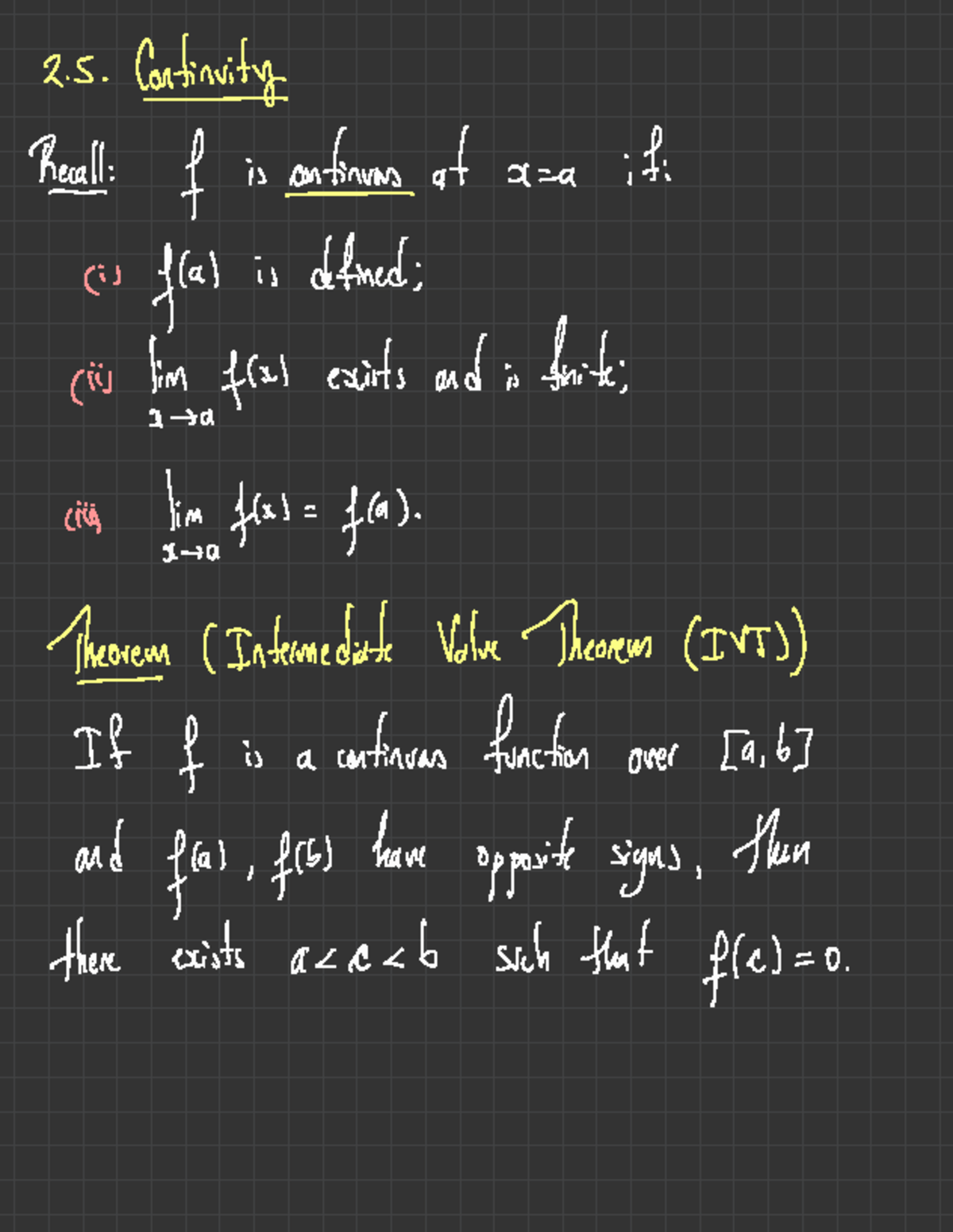 Understanding the Intermediate Value Theorem (IVT) in Analysis - Studocu