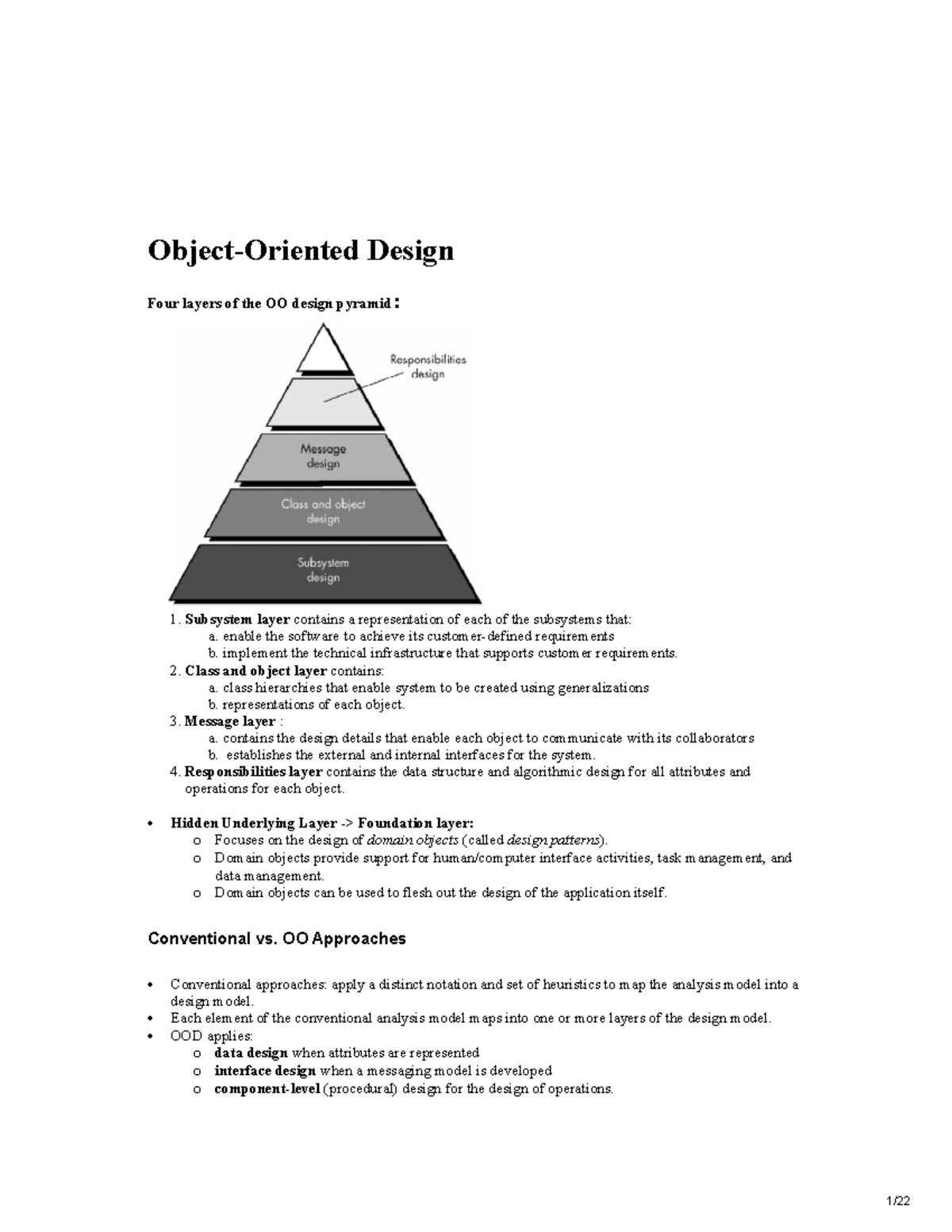 Designing the Four Layers of the OO Design Pyramid: Insights and ...