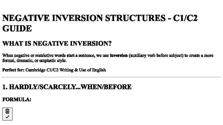 C1 C2 Negative Inversion Structures Guide: Understanding Inversion ...