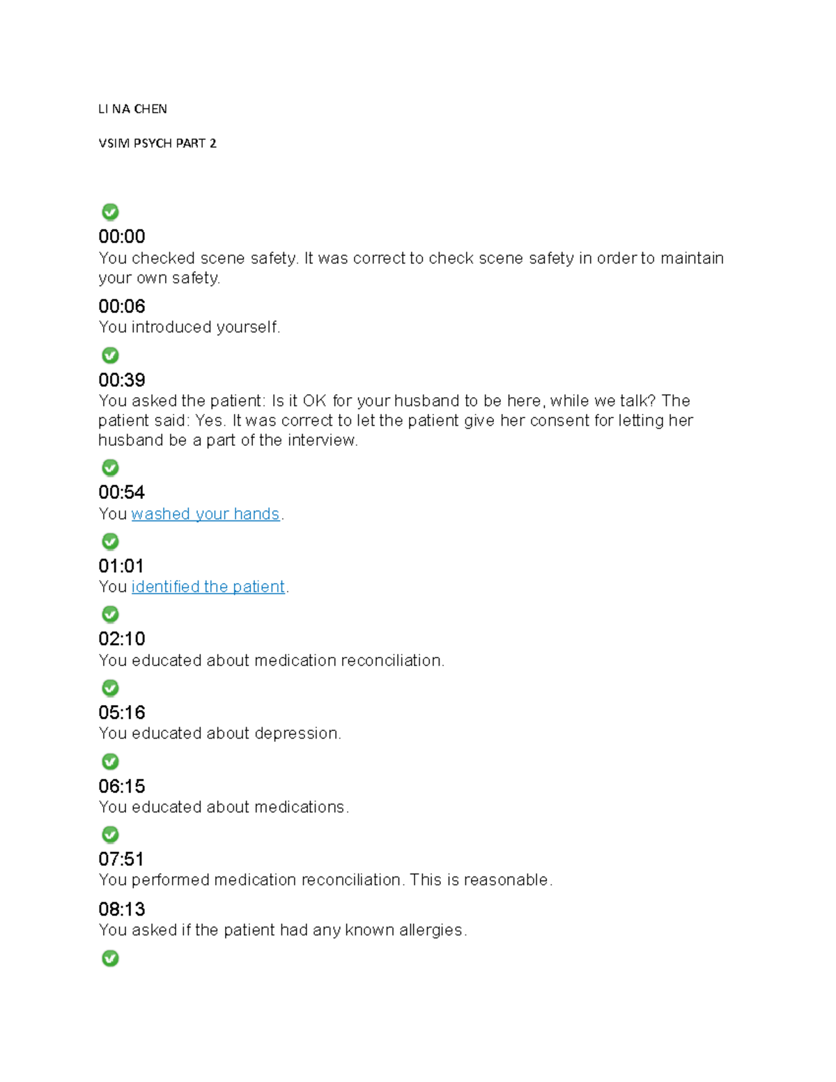 VSIM LI NA CHEN PART 2 - the 2nd half of the vsim to be able to ...