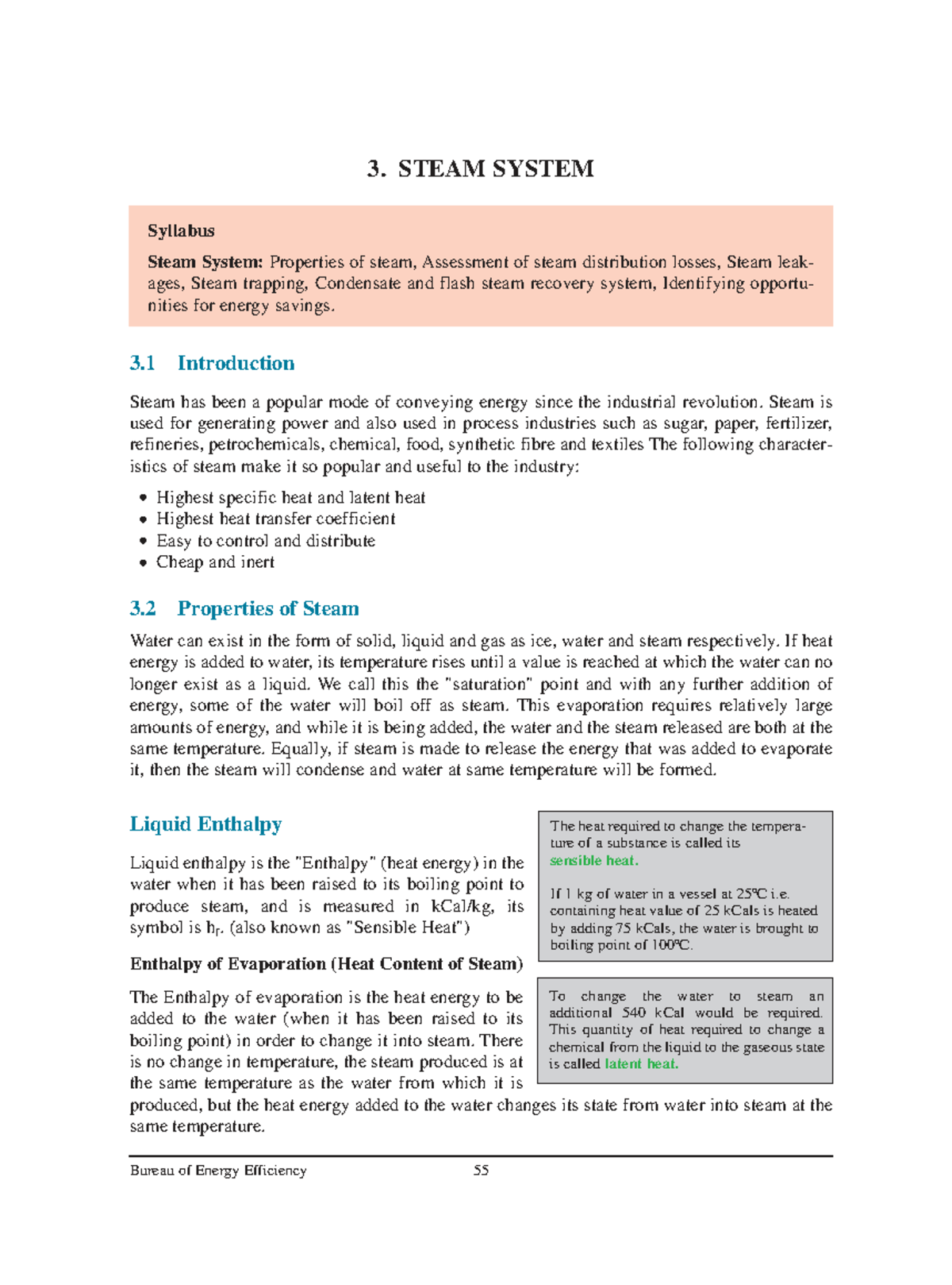 Steam System Syllabus: Properties, Distribution, and Energy Efficiency ...