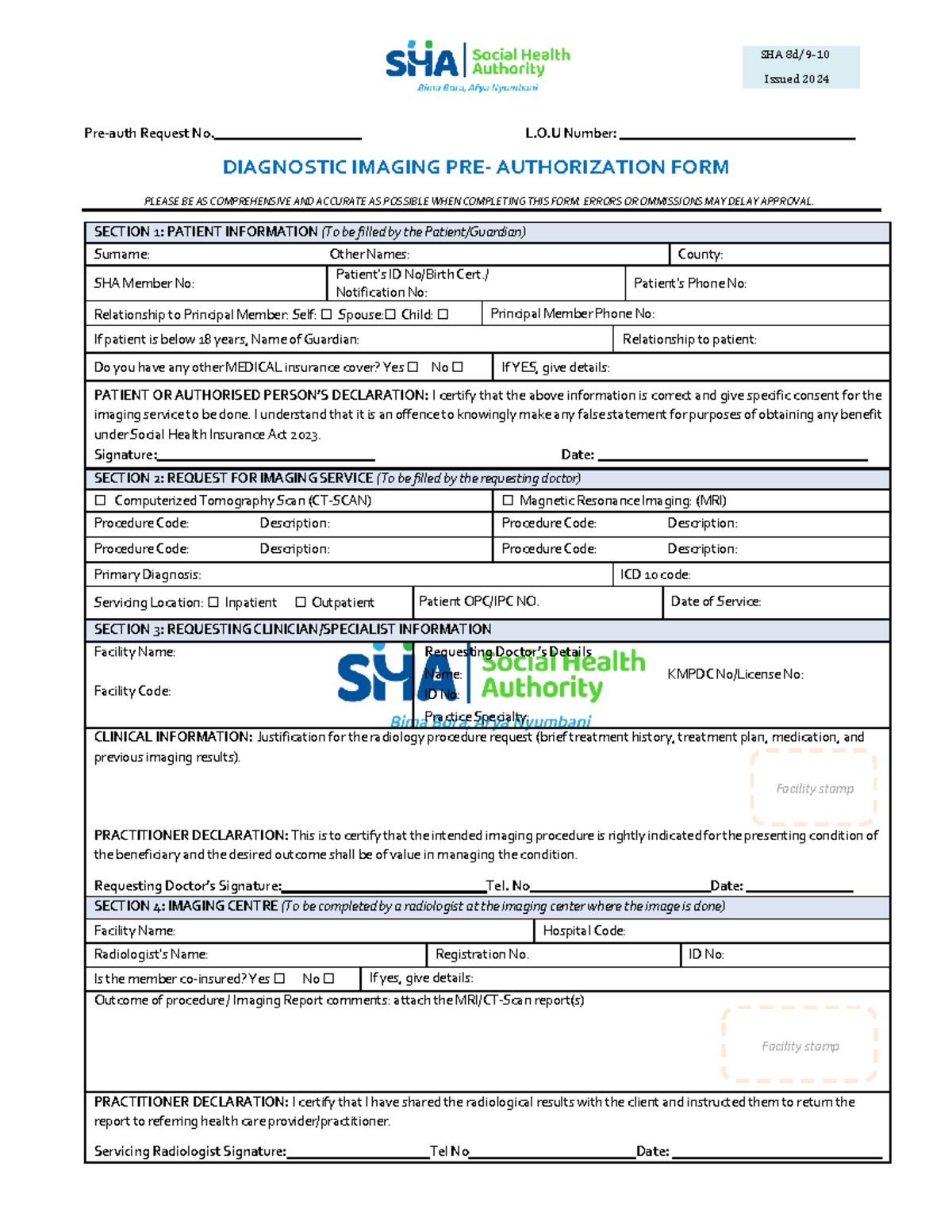 Radiology Pre-Authorization Form 2024: Comprehensive Guide - Studocu