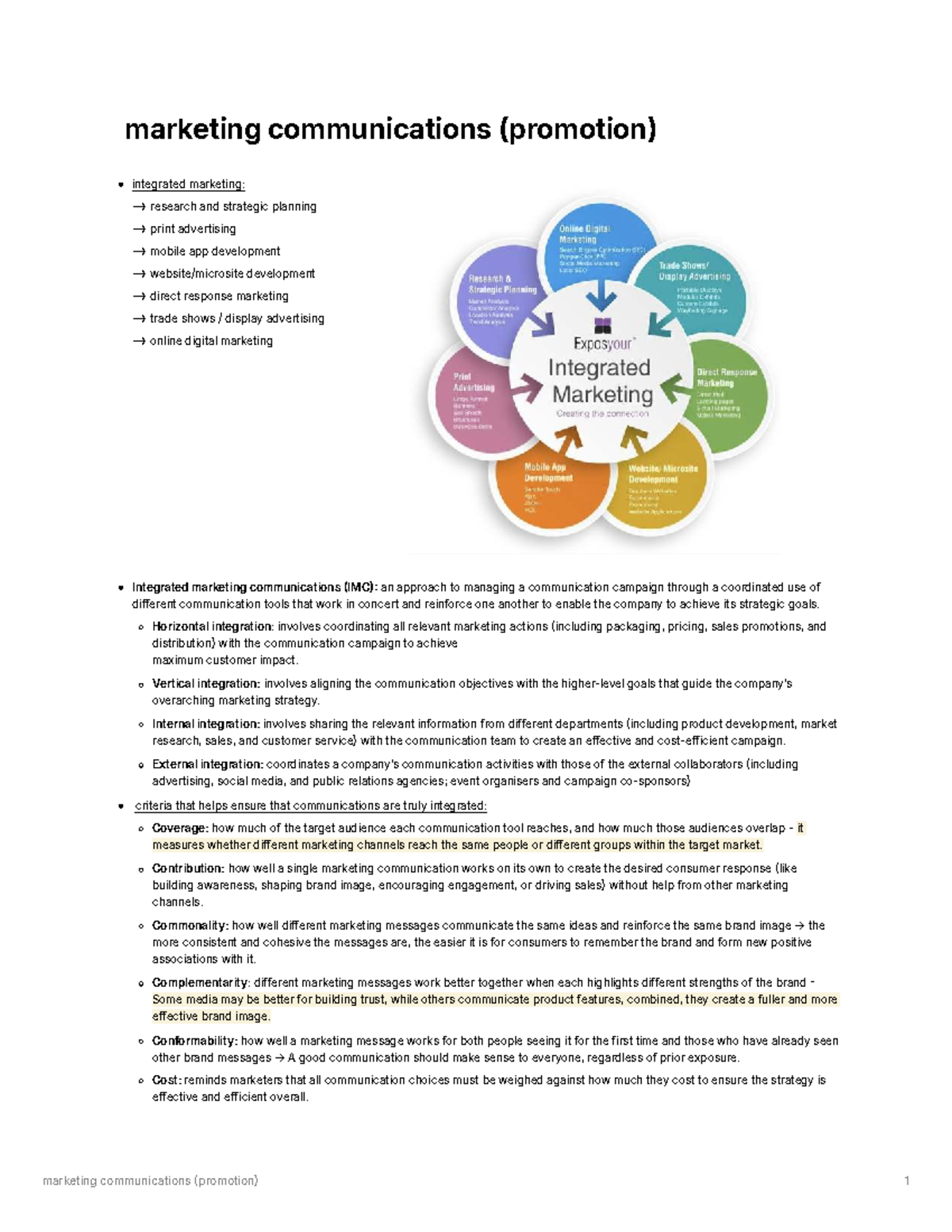 Wk6 - MKTG3306 Integrated Marketing Communications Lecture Notes - Studocu