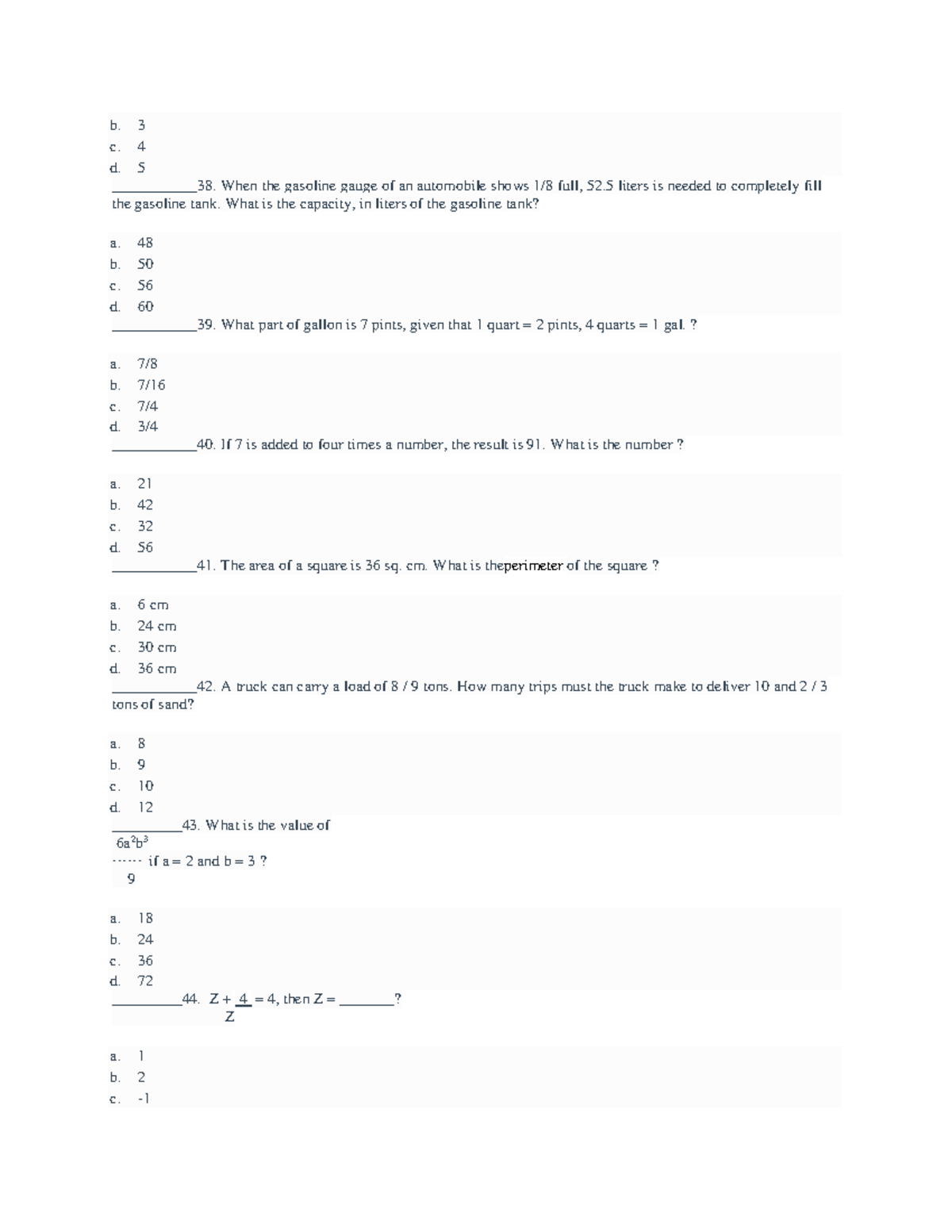 Numerical Reasoning Practice (255 Qs & Answers) - Course Code: 255 ...
