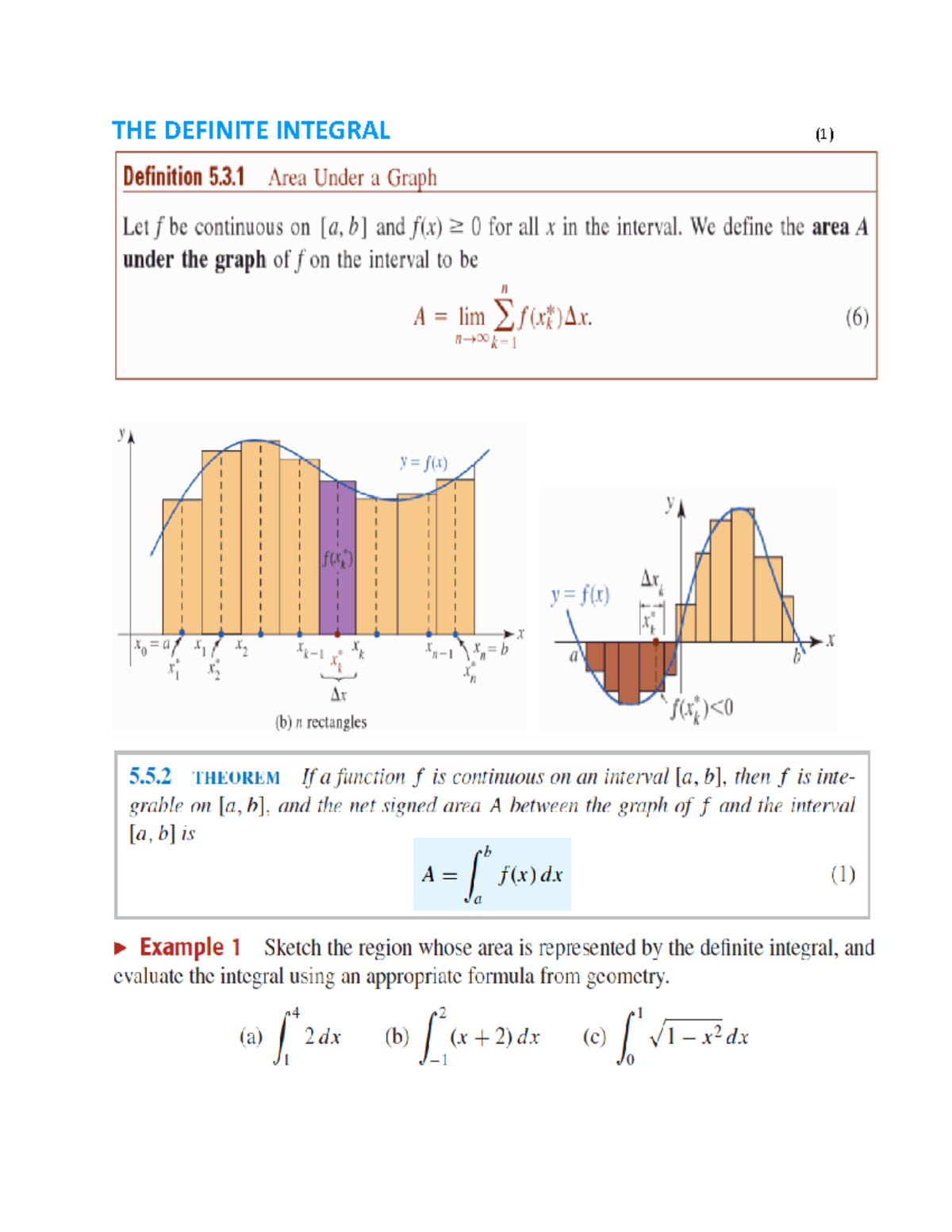 Lecture-5, Cal-II, Indefinite Integrals, IBA - Calculus II - THE ...