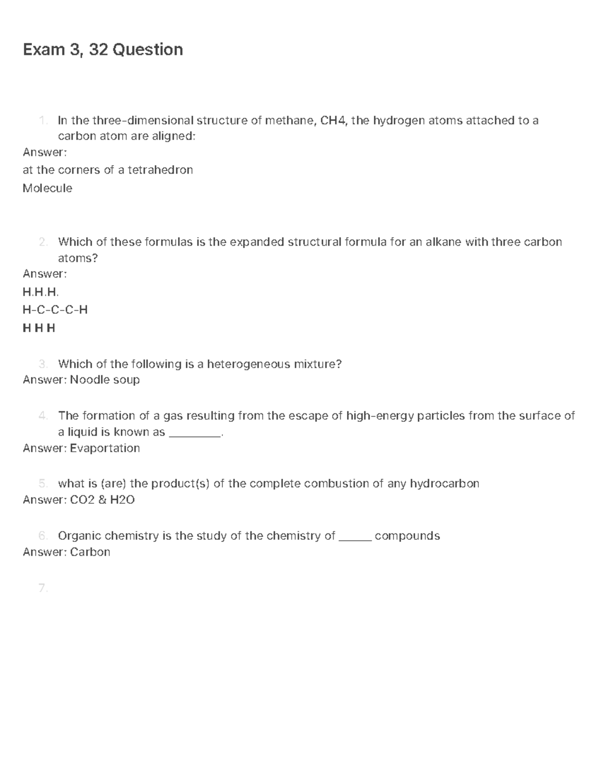 Exam 3 Review: 32 Questions on Organic Chemistry Concepts - Studocu