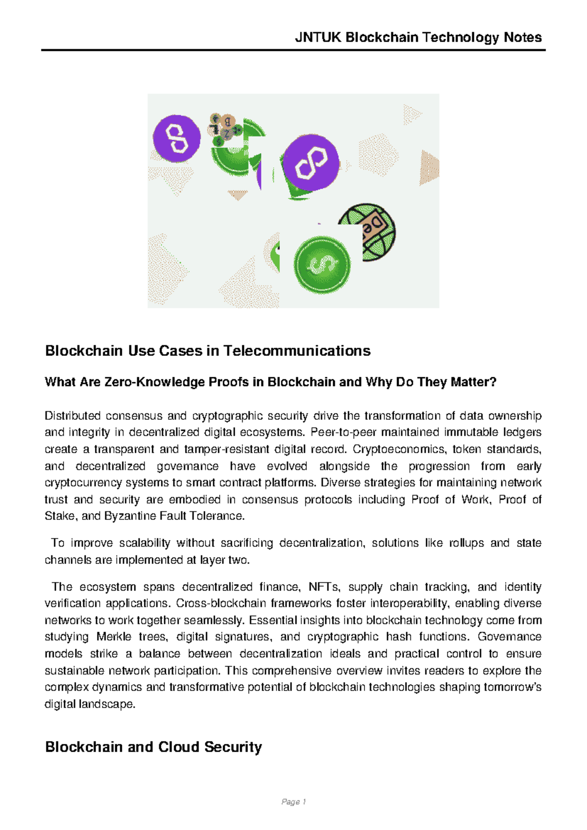 JNTUK Blockchain Technology Notes: Insights on Use Cases and Security ...