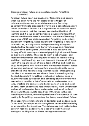 [Solved] Strengths and limitations of failure to function adequately ...