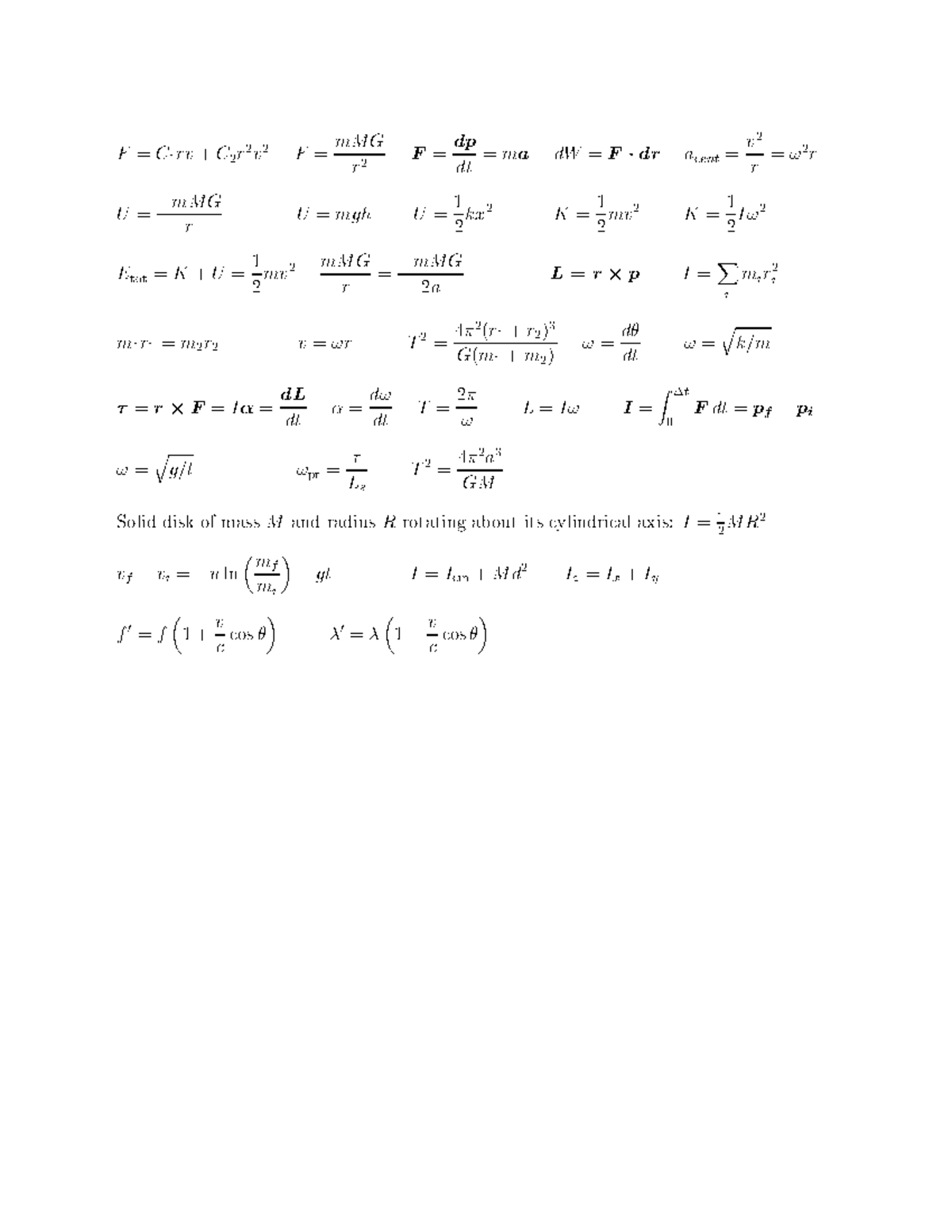 Exam 3 801 MIT - Physics 1: Dynamics of Rotational Motion and ...