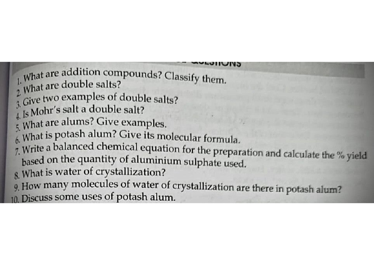 B.Sc. (Prog) Life Science Sem-I Viva Questions on Organic Compounds ...