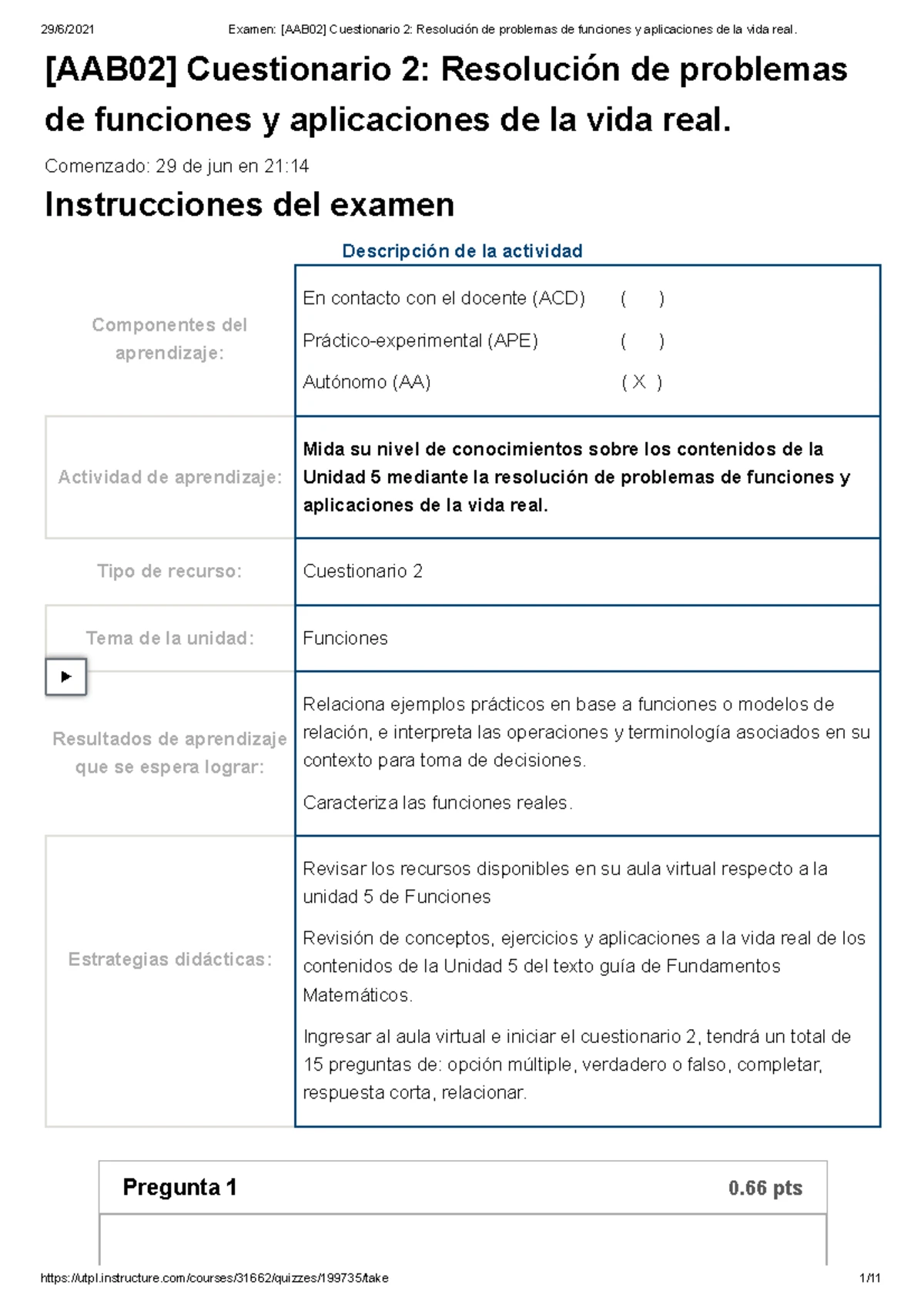 Matemáticas - [AAB01] Cuestionario: Resolución de Problemas con Álgebra ...