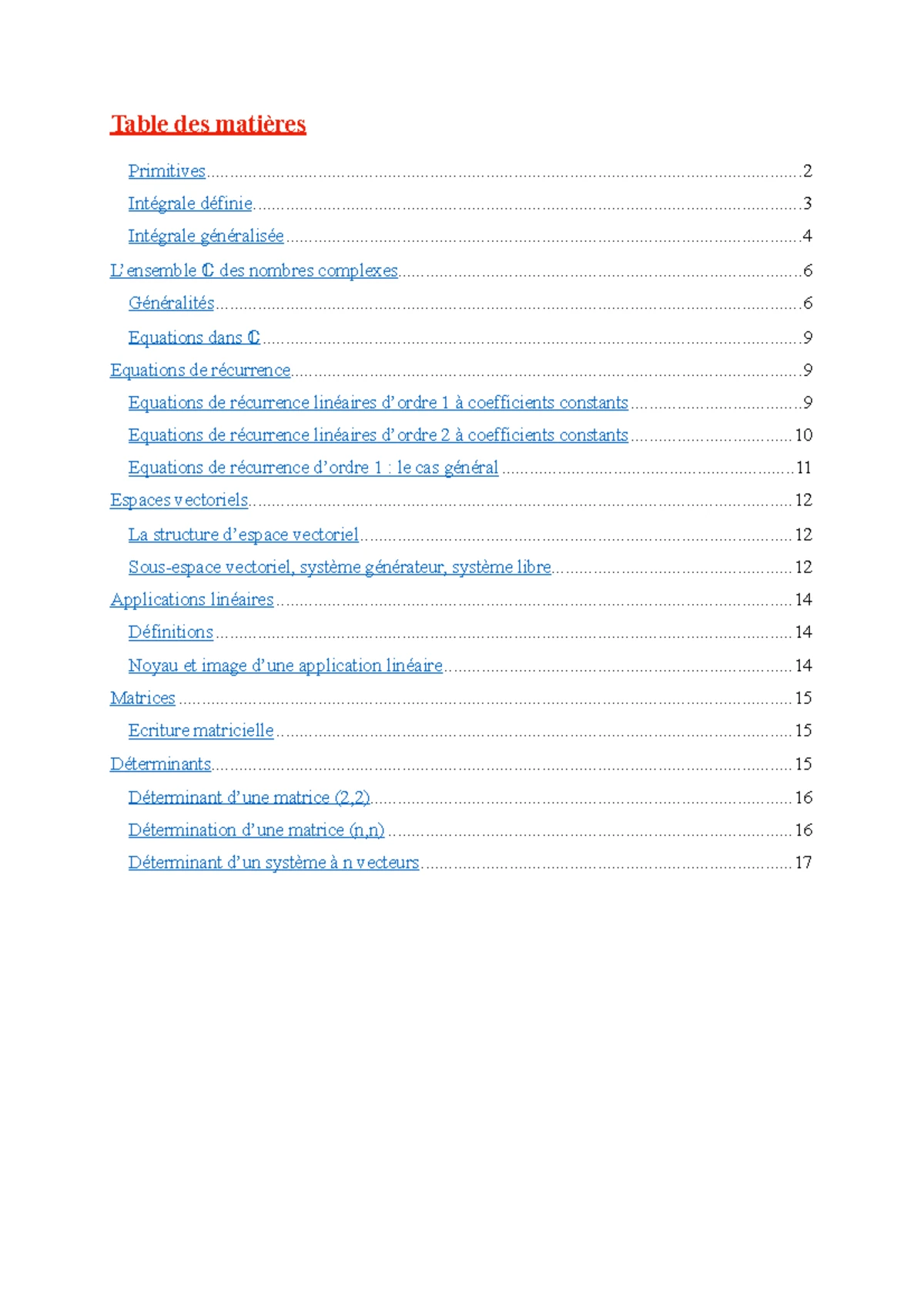 Mathématiques L2 Cours complet - Mathématiques licence 2ème année 4 ...