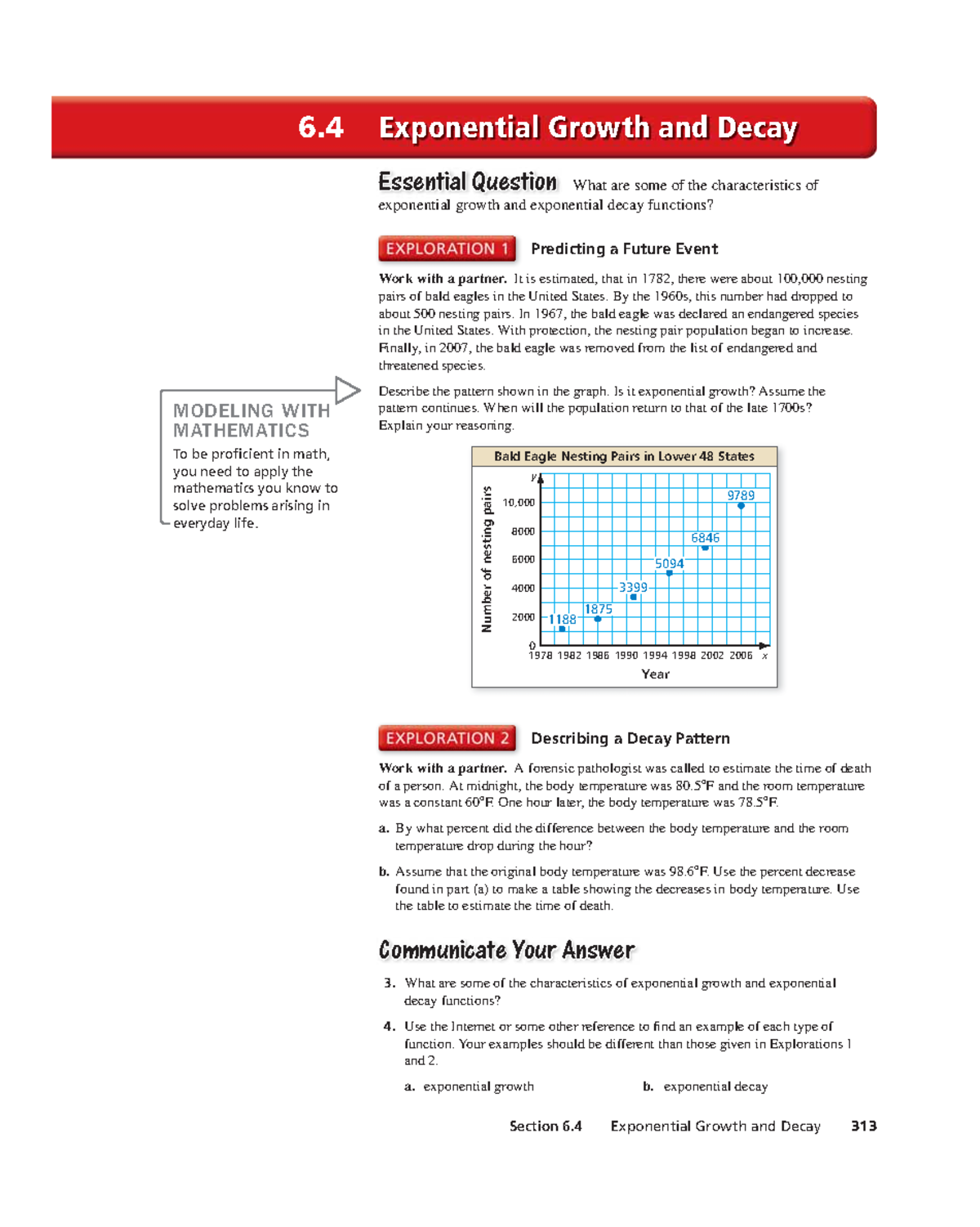 Exponential Growth - Mathematics - Section 6 Exponential Growth and ...