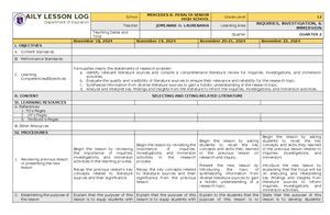 G7 Aralin 1 - A simple lesson plan in Filipino - Asignatura: FILIPINO ...