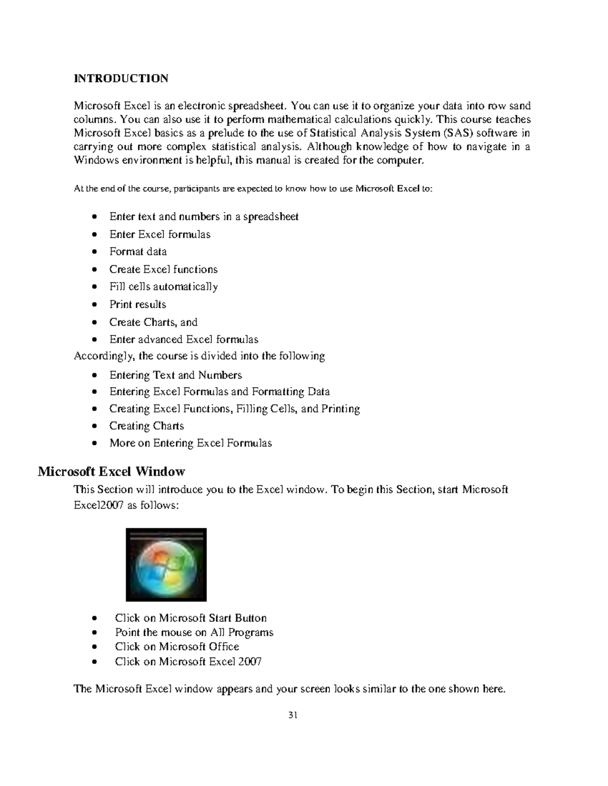 UNIT-4 OF Computer Applications IN Business - INTRODUCTION Microsoft Excel is an electronic ...