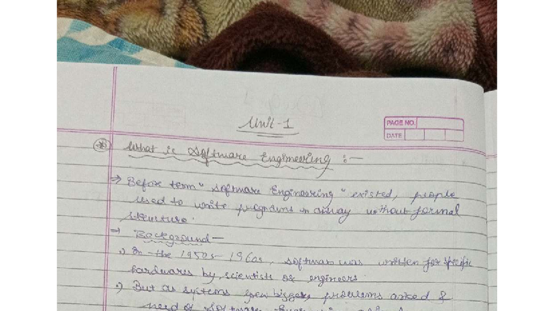 DevOps U1,2 Notes: Understanding Software Engineering Models - Studocu