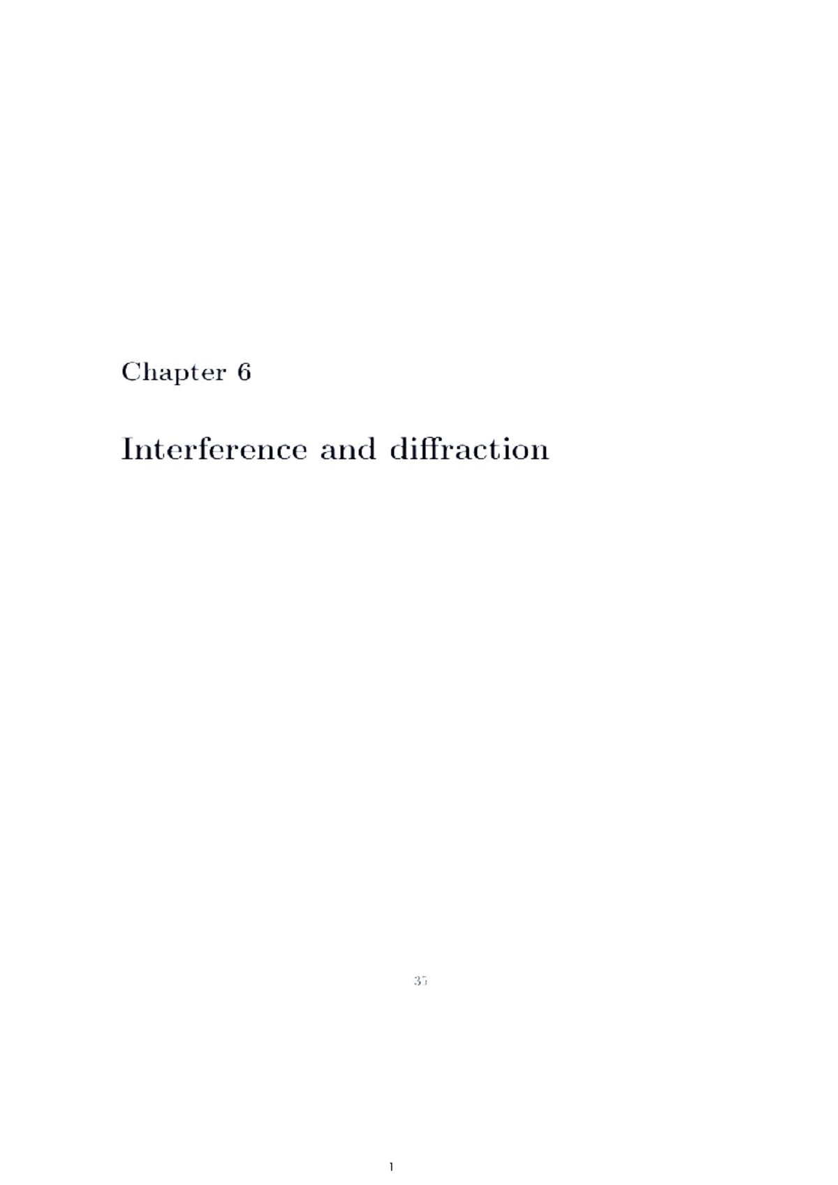 Interference and diffraction - Optics - Studocu