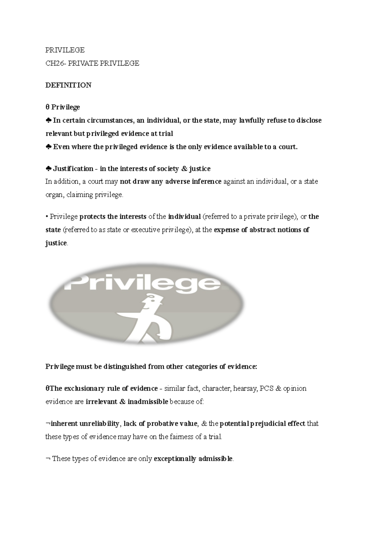 Privileged Evidence in Law: Understanding Private and Public Privilege ...