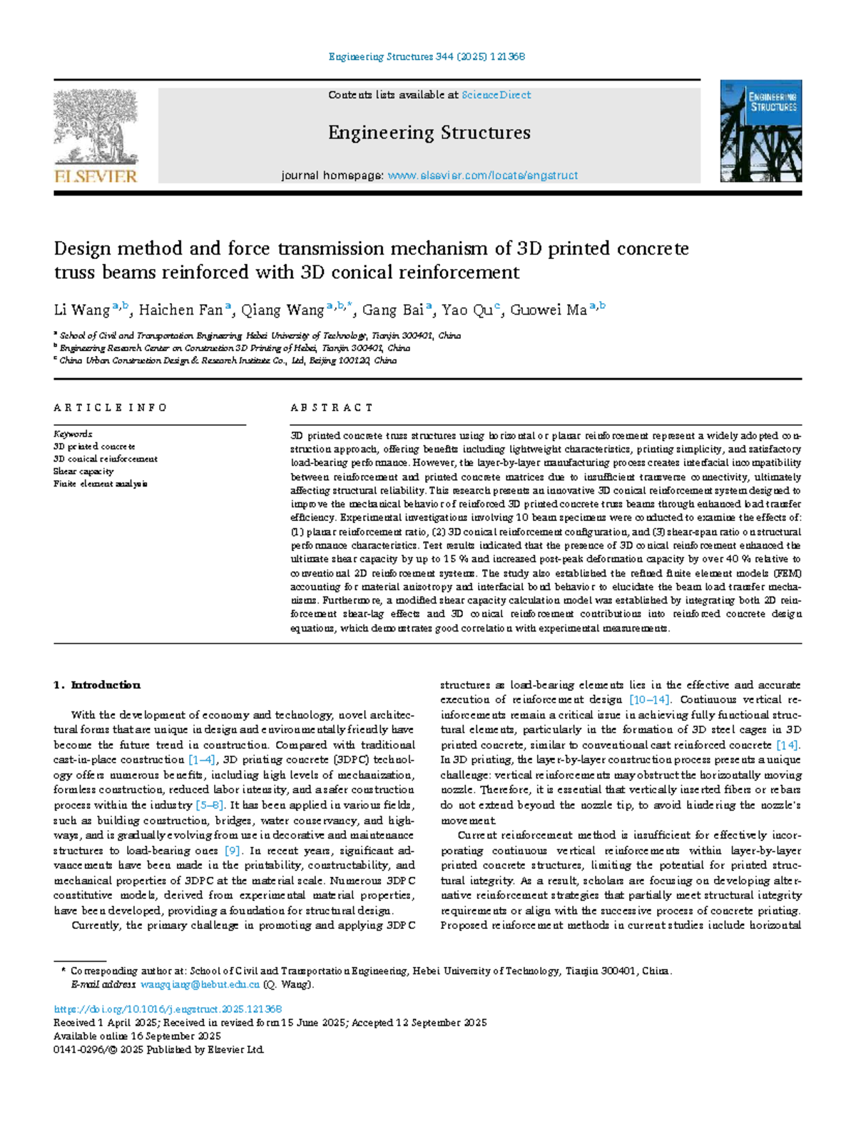 Design Method and Force Transmission of 3D Printed Concrete Truss Beams ...