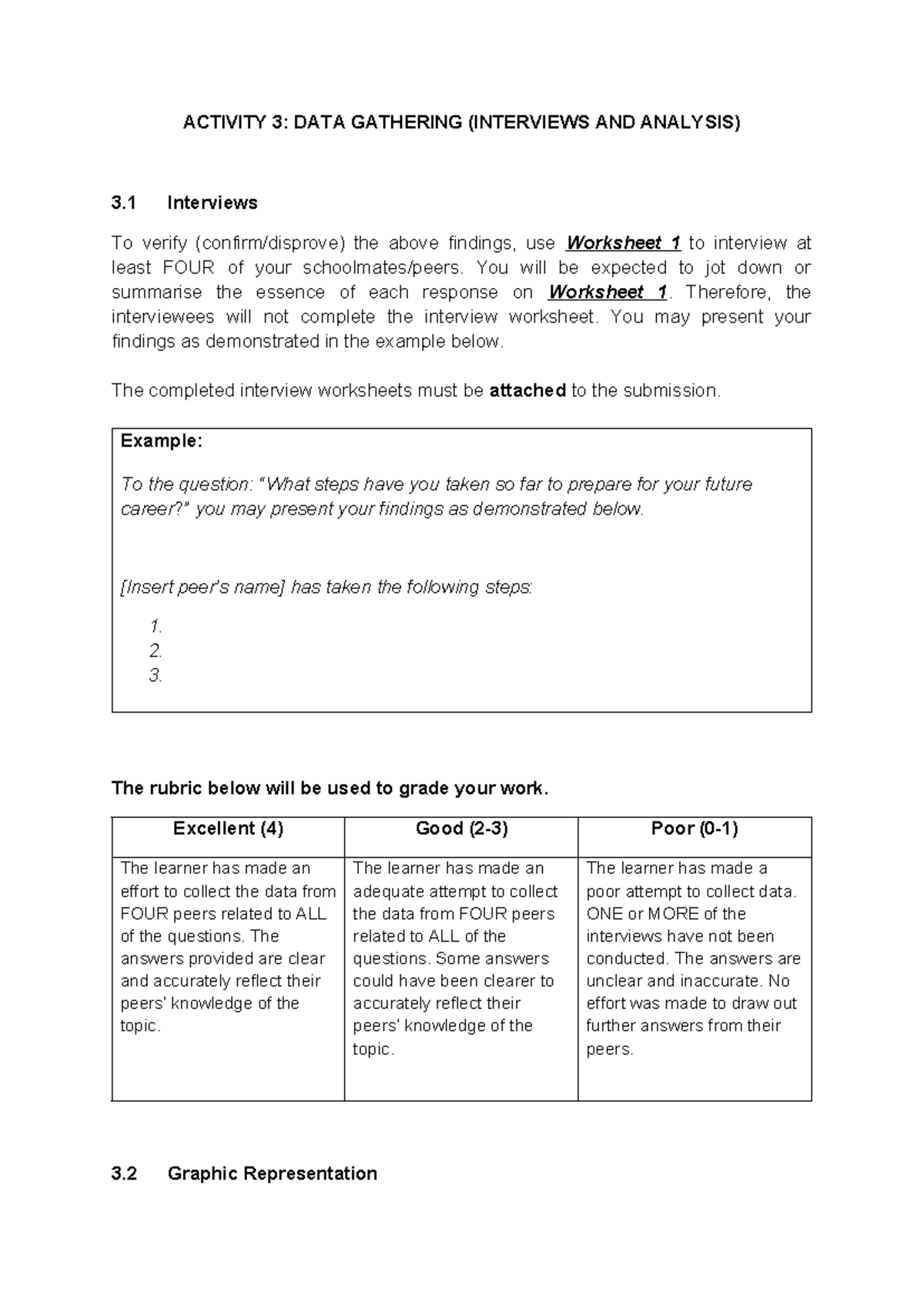 Grade 11 Project Part 2: Data Gathering Interviews & Analysis - Studocu