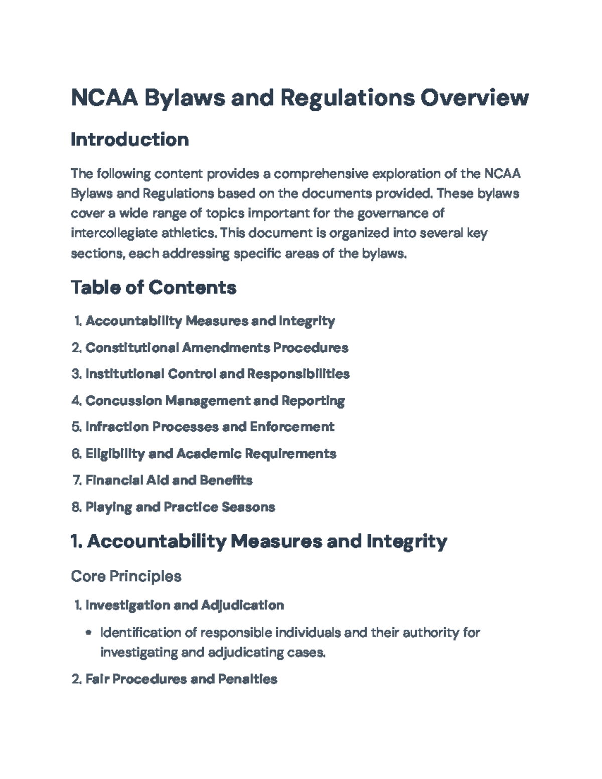 NCAA Bylaws and Regulations Guide for Intercollegiate Athletics - NCAA ...