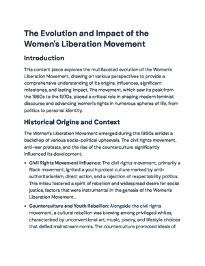 Dear Sisters: A Compilation of Women's Liberation Documents 1968-1977 ...