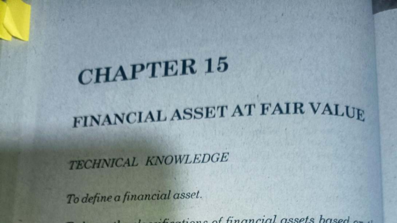 Chapter 15 - Fair Value Measurement of Financial Assets in Accounting ...