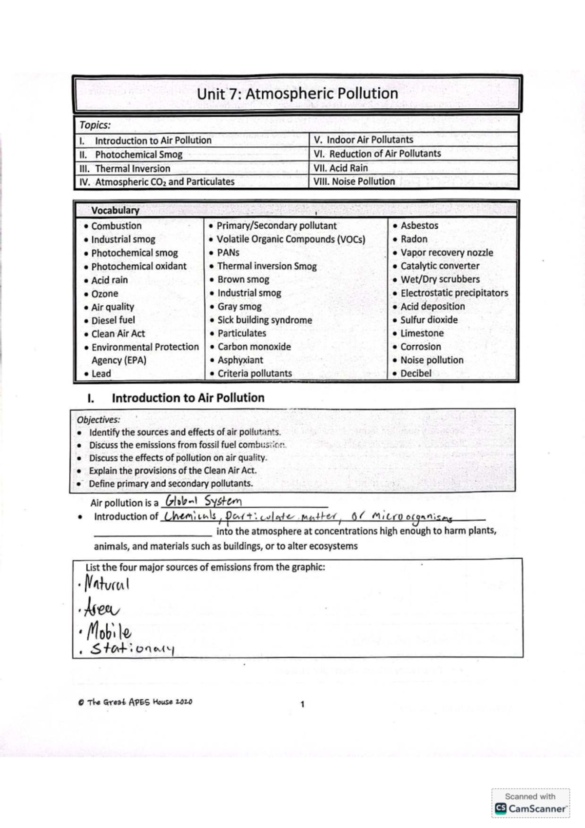 Final Exam Preparation Notes - Course Code: CamScanner Document - Unit ...
