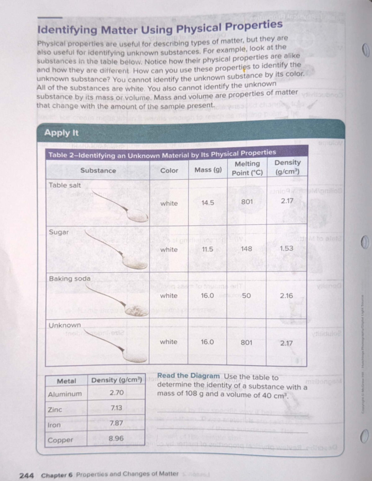 Identifying Matter: Physical Properties & Substance Analysis (Chapter 6 ...