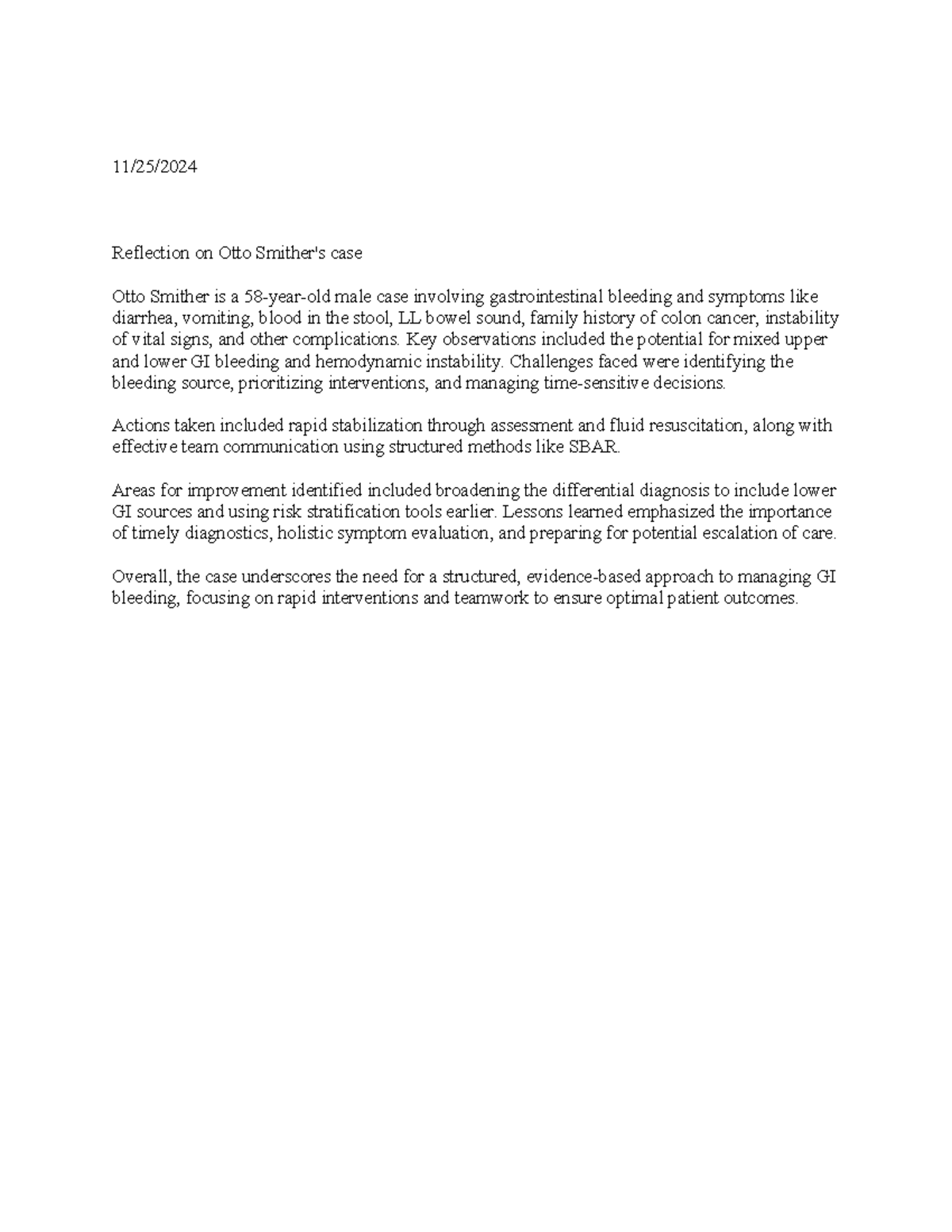 Reflection on the Otto Smither Case: Challenges & Insights in GI ...
