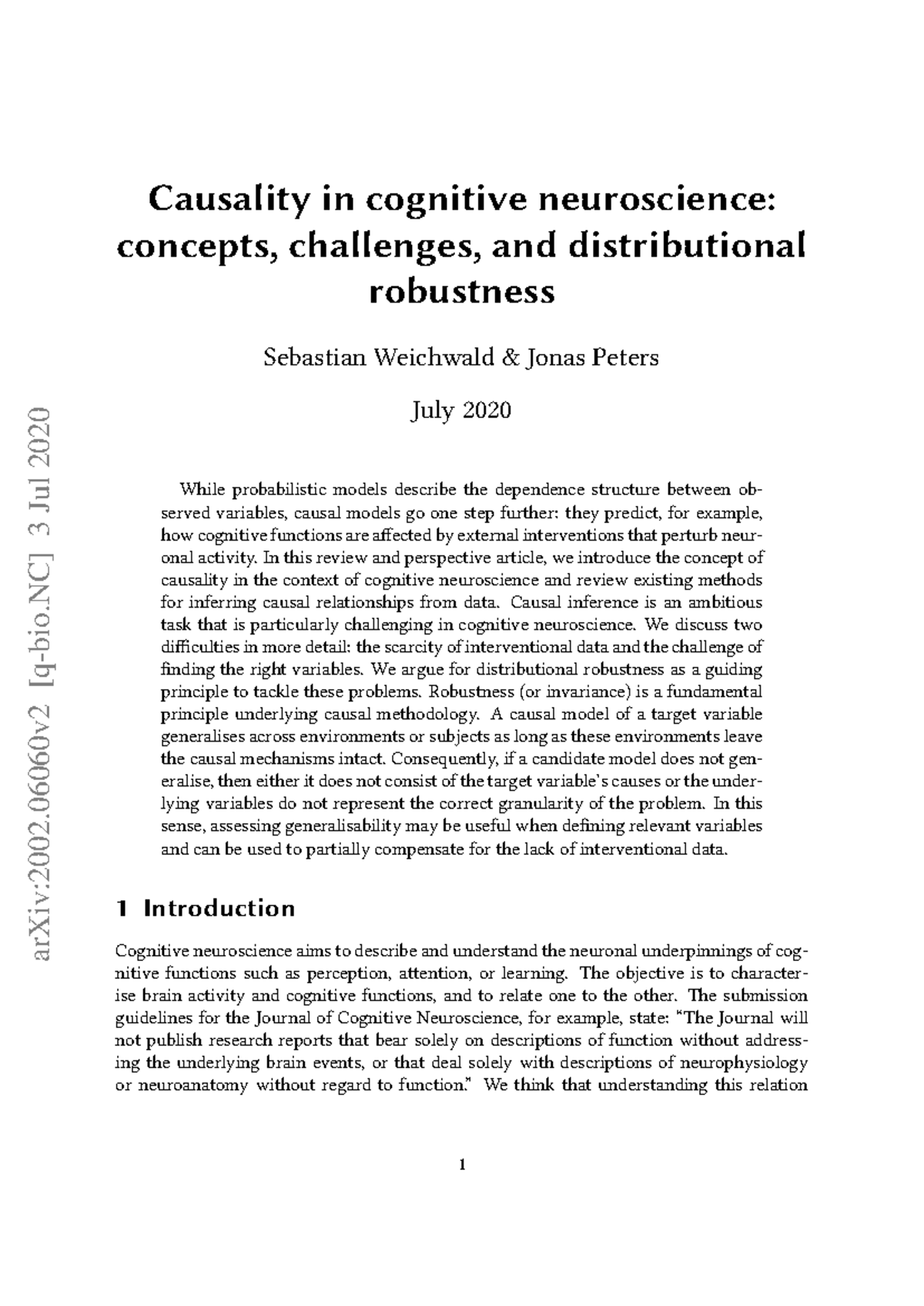 Causality in Cognitive Neuroscience (5): Concepts, Challenges, and ...