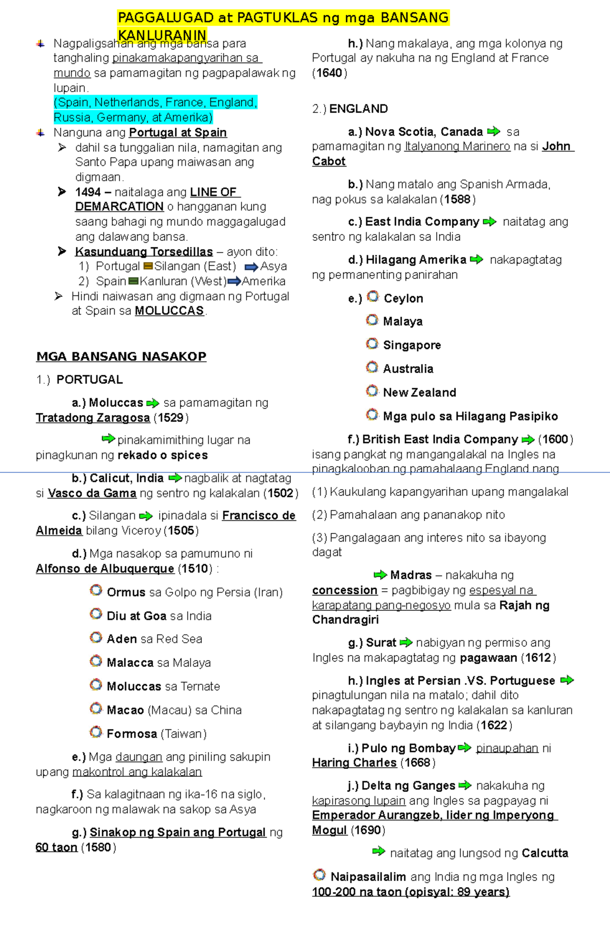 AP FactSheet no.1 - PAGGALUGAD at PAGTUKLAS ng mga BANSANG KANLURANIN ...
