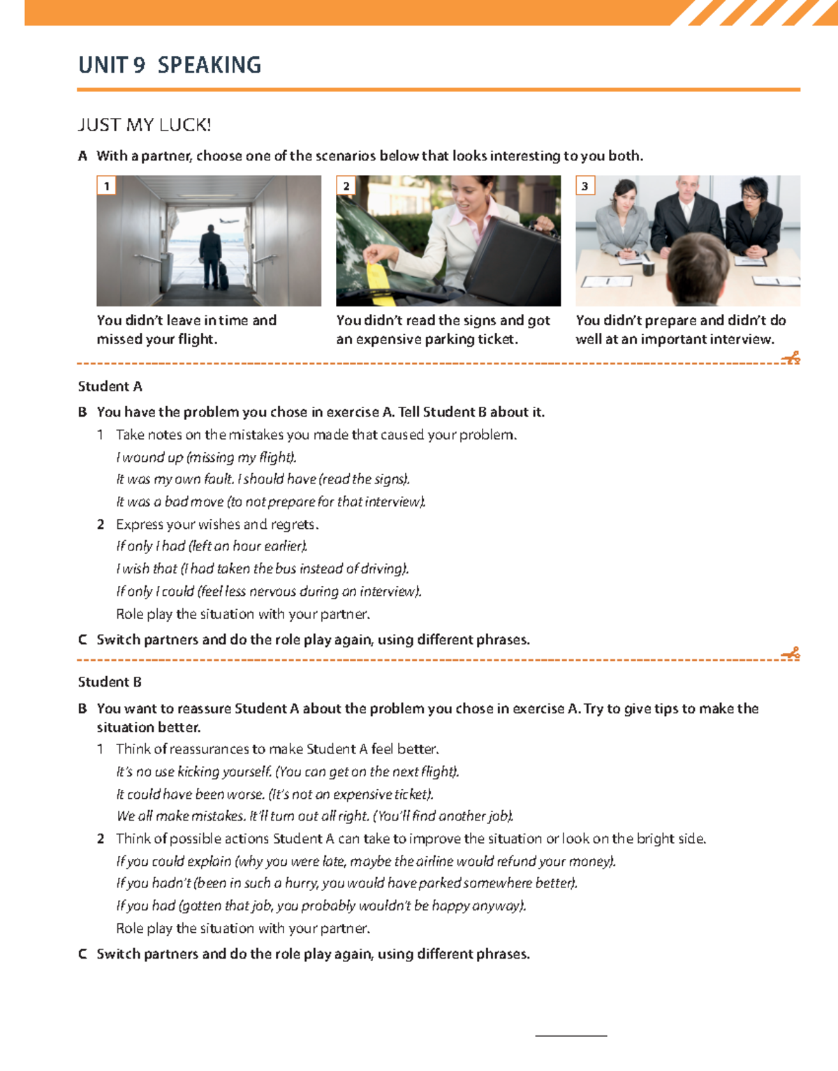 BUS Program Evolve 5 Lesson Plan 9 Activity Handout 3: Speaking Skills ...