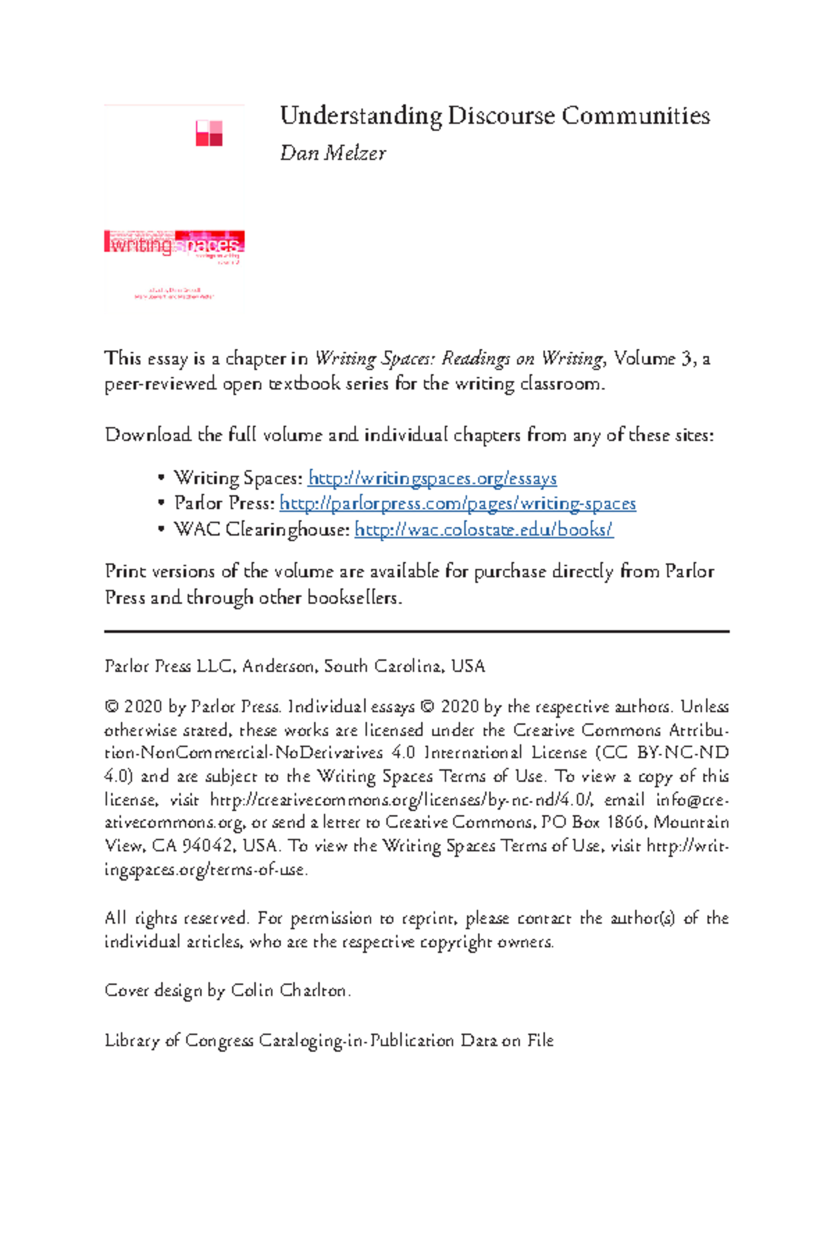 Understanding Discourse Communities: ENG 101 Chapter Insights - Studocu