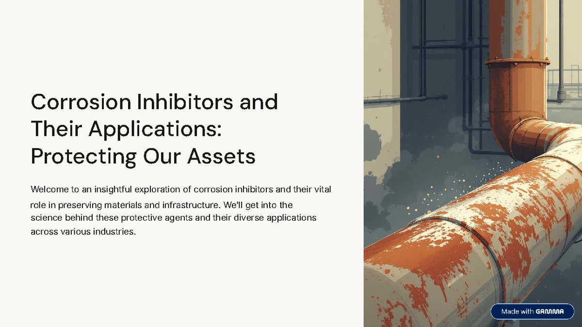 Corrosion Inhibitors: Chemistry & Applications Overview (Corrosion Chem ...