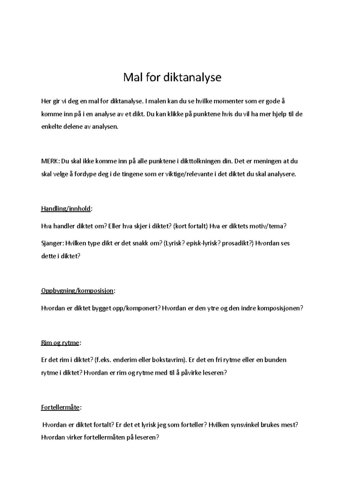 Visuelle Virkemidler i Bildekomposisjon: En Analyse av Uttrykk - Studocu