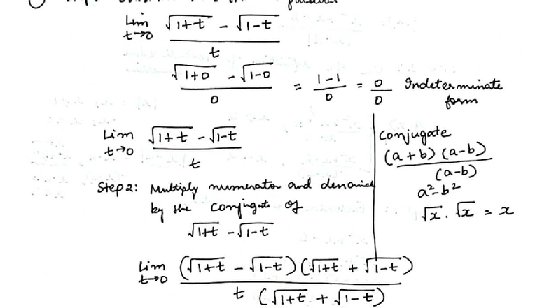 Calculus CS: Exam Review Answers for Indeterminate Forms and Limits ...