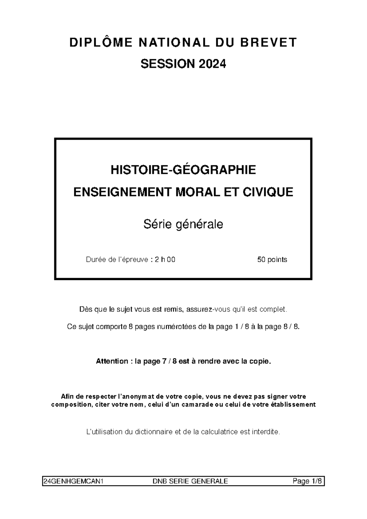 Dipl me national du brevet 2024 histoire g ographie enseignement moral et civique 195323 - D IPL ...