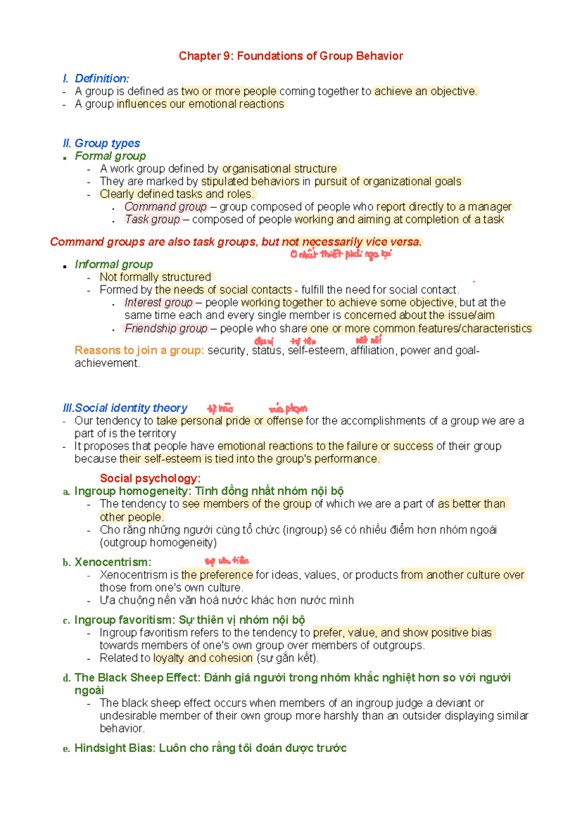 CHAP 2009: Foundations of Group Behavior - Key Concepts and Stages ...