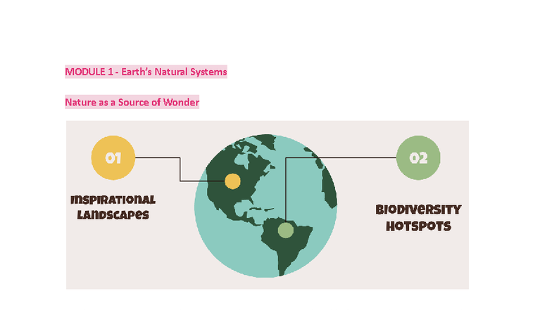 Geography Module 1: Natural Systems and World Heritage Insights - Studocu