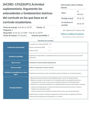 Elabore una secuencia didáctica donde se ponga de manifiesto las ...