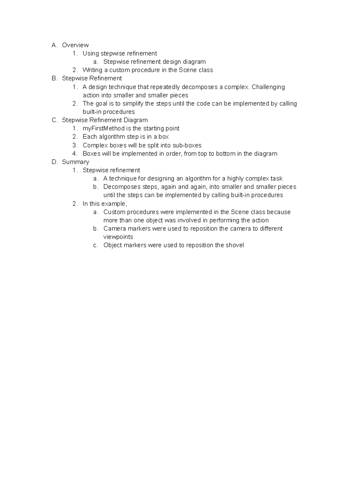Ch. 6.1 Stepwise Refinement: Techniques for Decomposing Complex Tasks ...