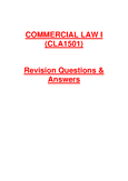 CLA1501 - Unisa - COMMERCIAL LAW - Studocu