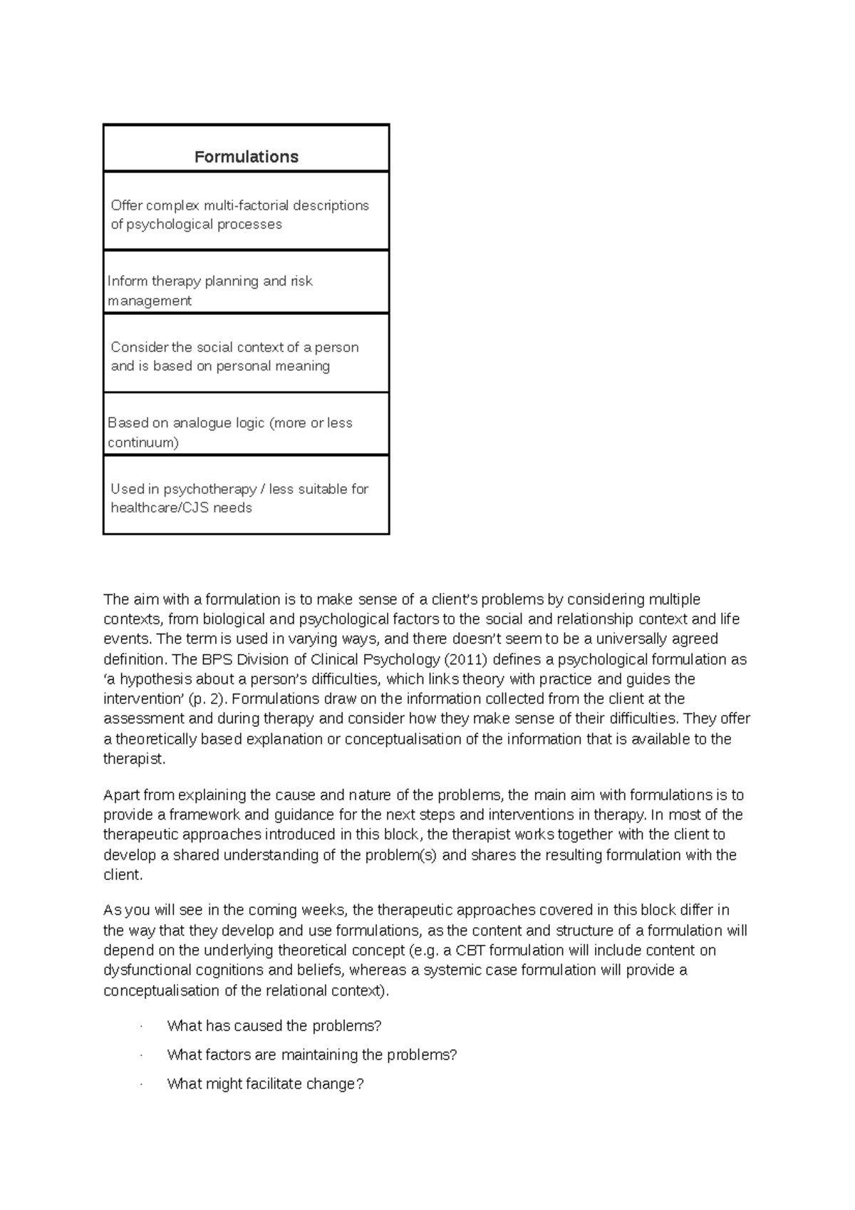 TMA04 DD310 19J - Formulation Report: Attachment in Forensic Psychology ...
