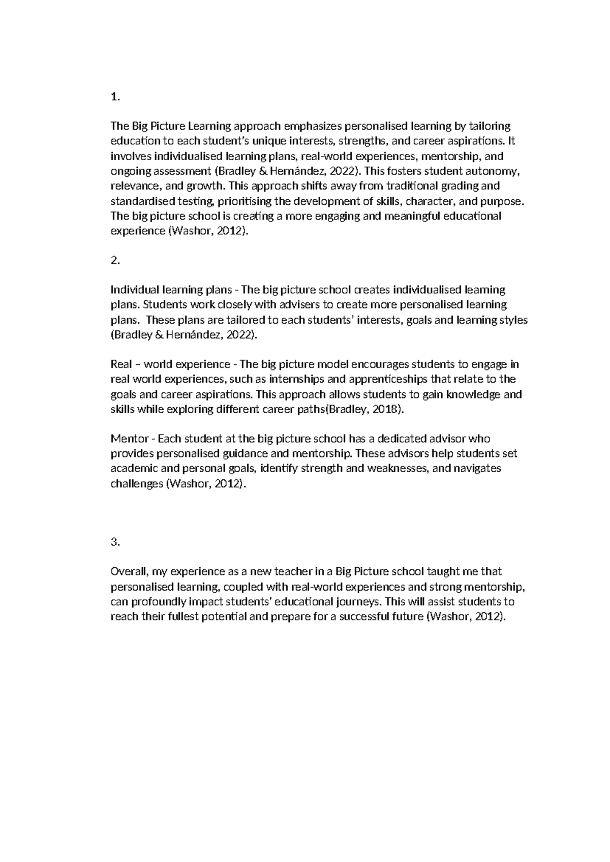 Week 7 - Personalized Learning Assessment Overview - Studocu