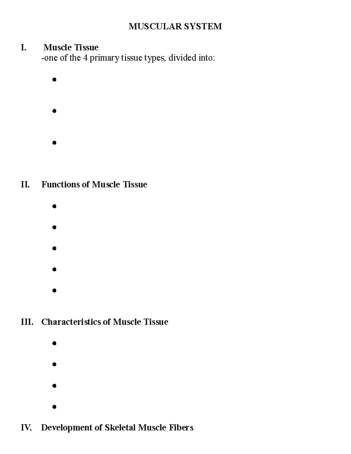 Muscular System Overview: Key Concepts & Anatomy (BIO101) - Studocu