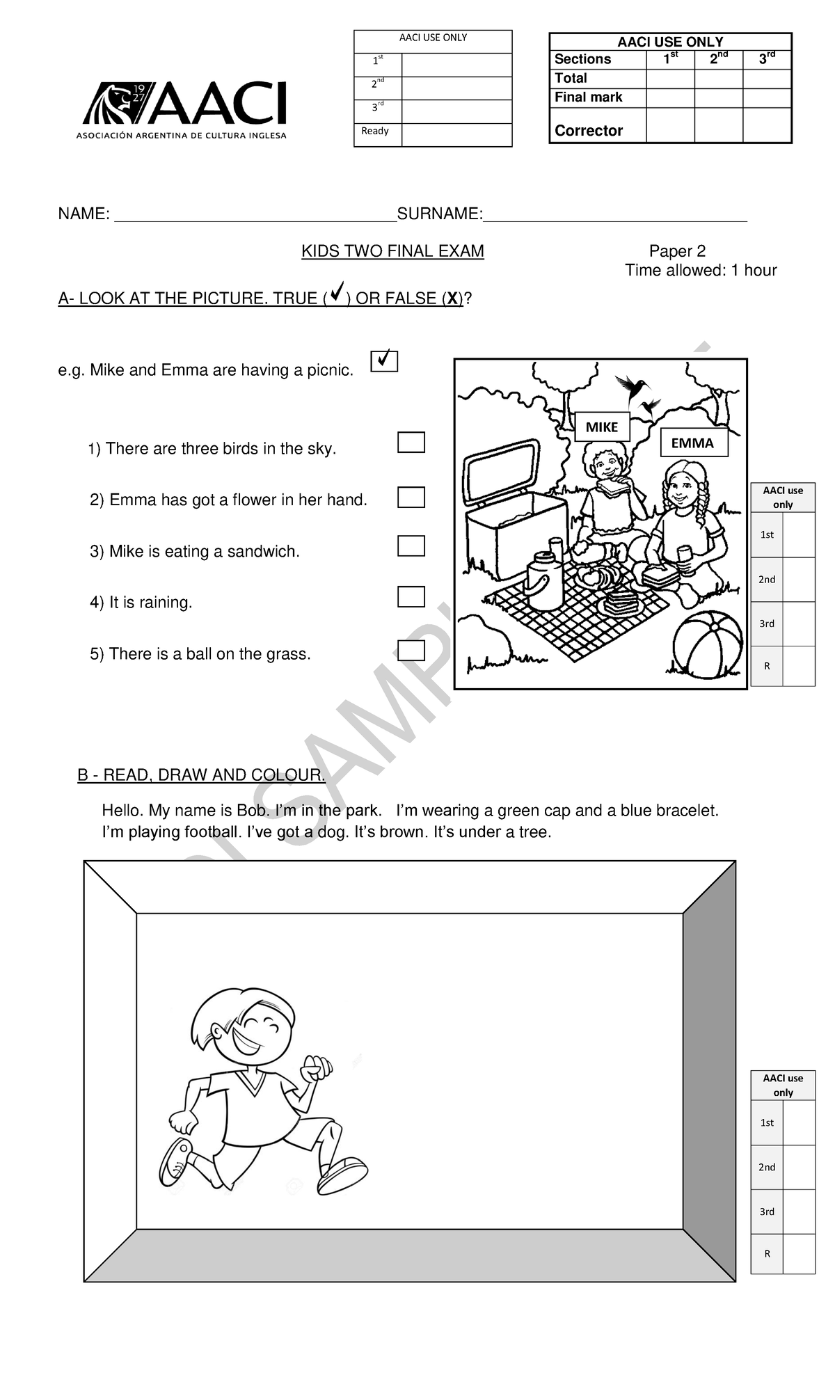 KIDS 2 Final Exam Paper 2 - Assessment and Activities - Studocu