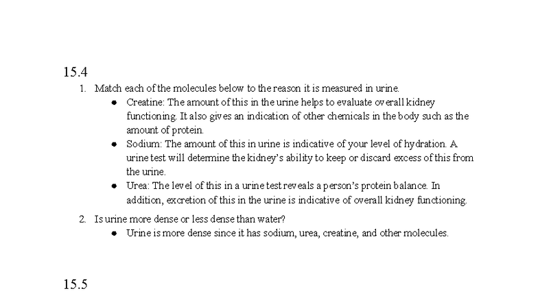 Assignment: Urinary System Overview and Kidney Function (BIO 101) - Studocu